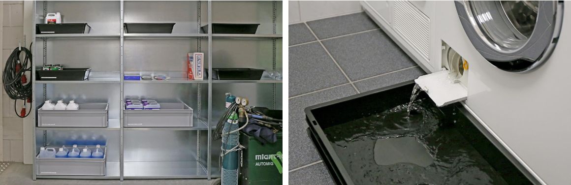 Lekbakken en opvangpallets | de voordelen en voorwaarden - Transoplastshop